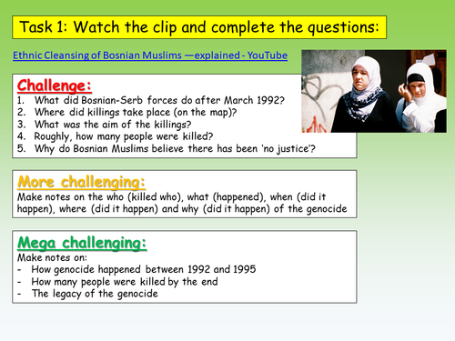 Bosnian Genocide | Teaching Resources