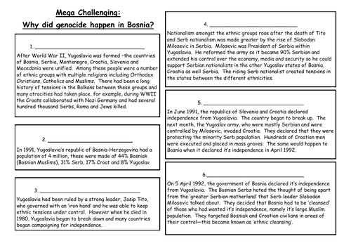 Bosnian Genocide | Teaching Resources