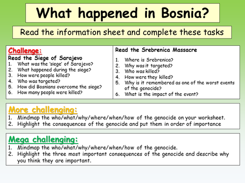 Bosnian Genocide | Teaching Resources