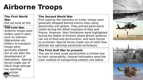 Aerial warfare through the 20th Century | Teaching Resources