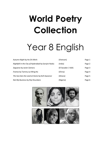 World Poetry - Unit of Work for KS3 | Teaching Resources