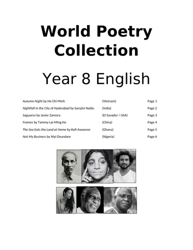 World Poetry - Unit of Work for KS3 | Teaching Resources