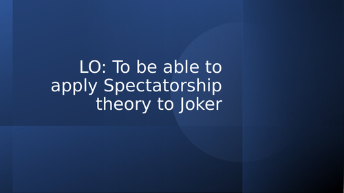Joker Film Studies Lesson Spectatorship | Teaching Resources