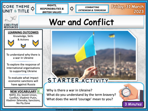 War And Conflict | Teaching Resources