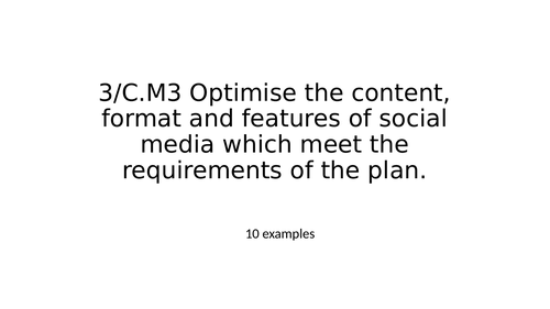 BTEC IT Level 3 - Unit 3: Using Social Media in Business (Learning Aim ...