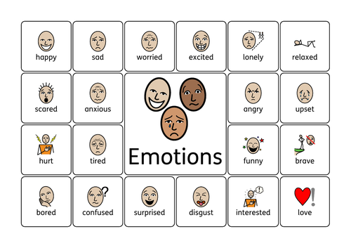 Symbolised Emotions Grid - Widget SEND SEN Symbols | Teaching Resources Symbolised Emotions Grid - Widget SEND SEN Symbols | Teaching Resources
