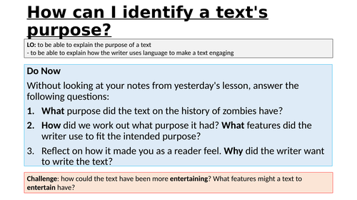 History of Zombies non-fiction lessons | Teaching Resources