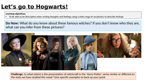 Creative Writing with Witches in 'Harry Potter' | Teaching Resources