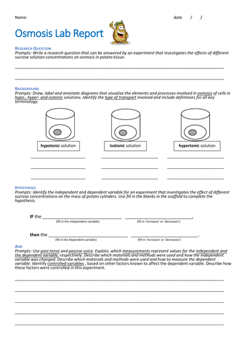 Biology: Virtual Experiment (Osmosis) | Teaching Resources