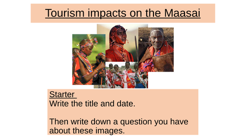 KS3 Geography - Impacts of tourism in the Maasai Mara, Kenya | Teaching ...