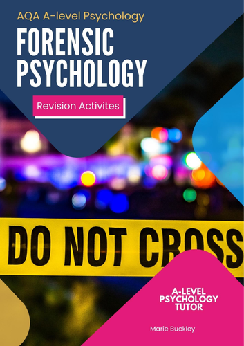 Forensics | Revision activity booklet | AQA Psychology | Teaching Resources