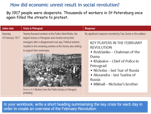 Modern History – Russia 1905-1920: The February Revolution (1917 ...