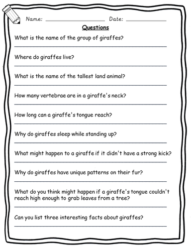 English Reading Comprehensions - Animal Non-fiction worksheets with ...