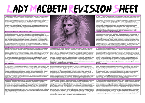 Macbeth GCSE Revision Booklet 2025 | Teaching Resources