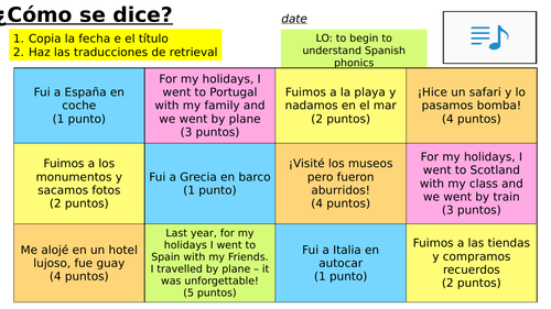 Year 8 Spanish - Module 5 - Operación Verano | Teaching Resources