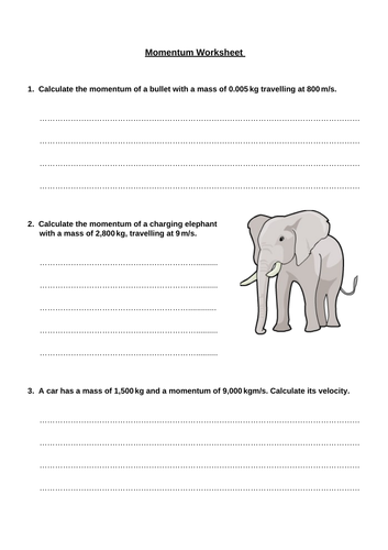 Physics - Conservation of Momentum | Teaching Resources
