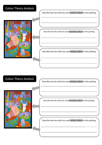 Michael Craig-Martin Colour Theory Painting | Teaching Resources
