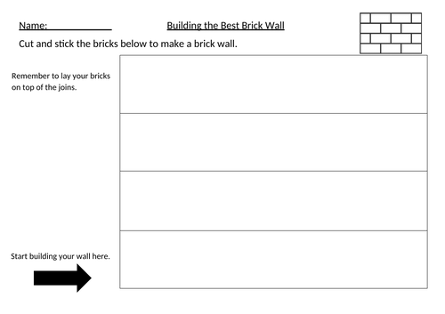 Houses and Homes - Building a Brick Wall | Teaching Resources