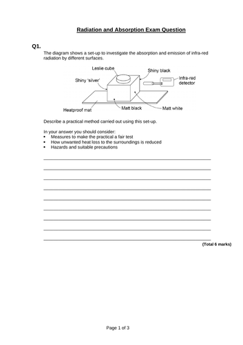 Physics - Radiation Required Practical | Teaching Resources