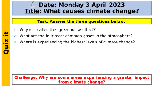 KS3 Climate Change SoW | Teaching Resources