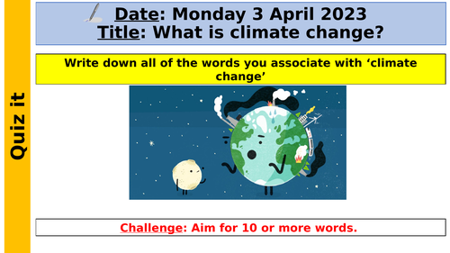 KS3 Climate Change SoW | Teaching Resources