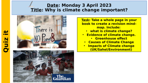 KS3 Climate Change SoW | Teaching Resources