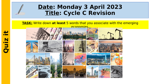 KS3 Emerging Economies SoW | Teaching Resources