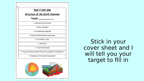 Complete unit of work- Structure of the Earth | Teaching Resources