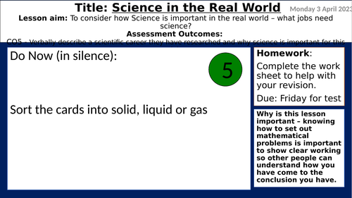 KS3 Fundamentals of Science unit | Teaching Resources
