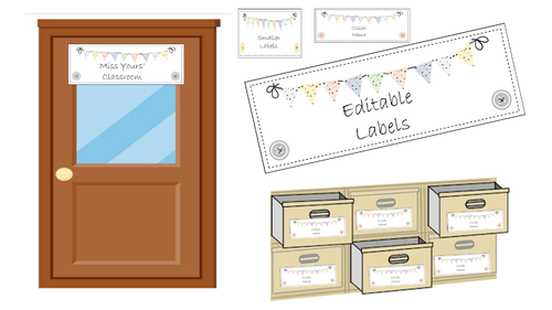 Pastel bunting classroom | Teaching Resources