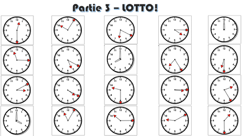 French: Telling the time: Part 3: On the hour to half past the hour ...