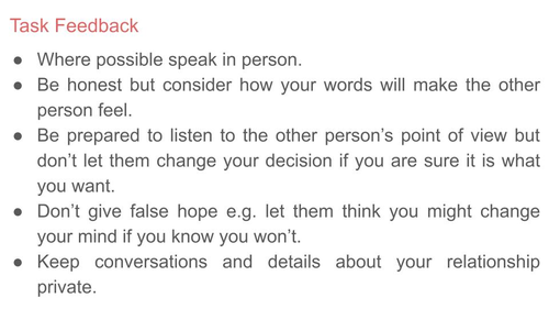 First Healthy Romantic Relationships PSHE | Teaching Resources