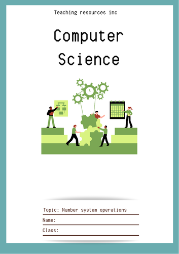 Computer Science Binary addition, logic shift and two's complement powerpoint and worksheets (i ...