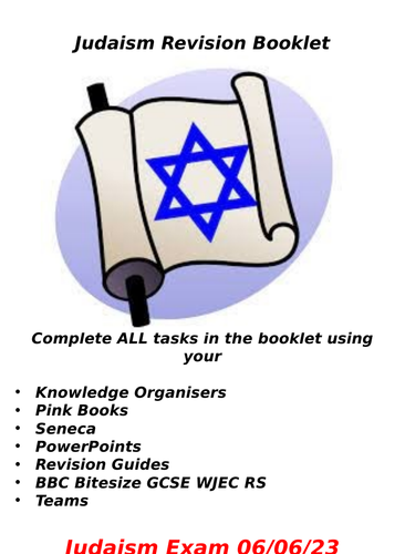 EDUQAS Judaism Revision Work booklet | Teaching Resources