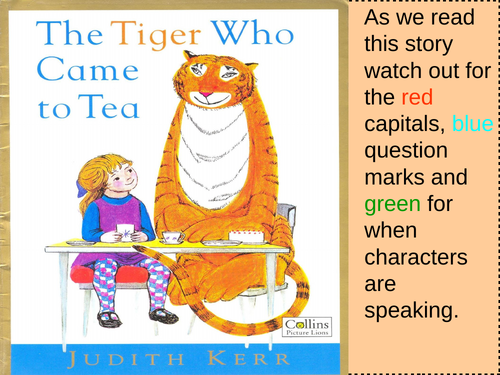Year 1 English Plan - The Tiger Who Came to Tea | Teaching Resources