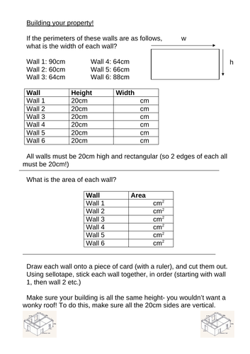 Year 4 Area and Perimeter Maths Lesson Plan Squares and Rectangles ...