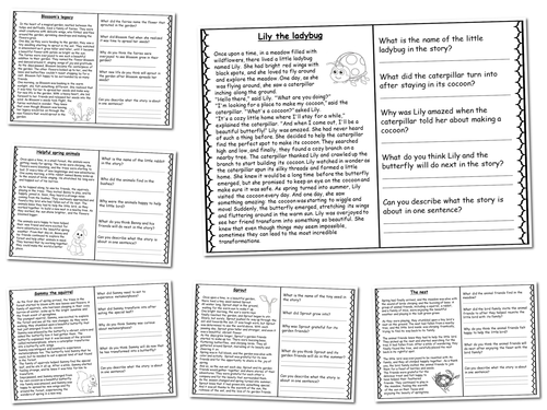 Spring short stories: Reading comprehensions with answers KS2 ...