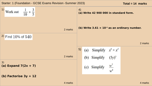 Retrieval starters GCSE | Teaching Resources Retrieval starters GCSE | Teaching Resources