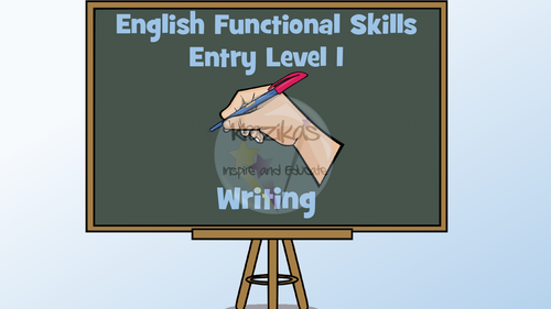 English Functional Skills - Entry Level 1 - Writing Powerpoint Lesson ...