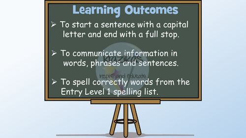 English Functional Skills - Entry Level 1 - Writing Powerpoint Lesson ...