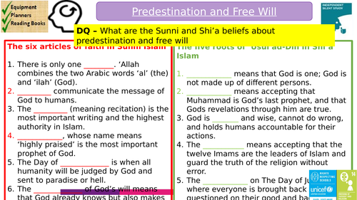 GCSE AQA Religious Studies Islam Beliefs | Teaching Resources
