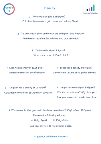 Density | Teaching Resources