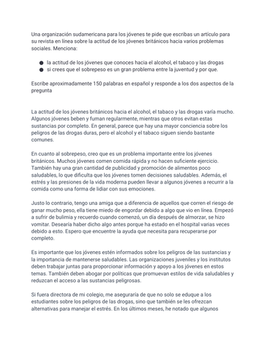 AQA GCSE Spanish Modal 150 word - Social and Global issues | Teaching ...