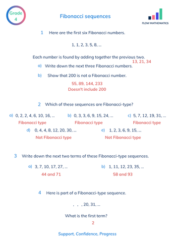 Fibonacci sequences | Teaching Resources Fibonacci sequences | Teaching Resources
