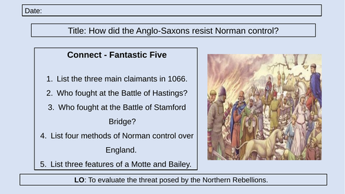 KS3 - Anglo-Saxons and Norman Unit - Includes MTP, Assessments and DIRT ...