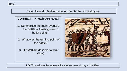 KS3 - Anglo-Saxons and Norman Unit - Includes MTP, Assessments and DIRT ...