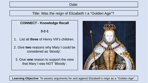 Entire KS3 SOW on the Tudors including; knowledge recall opportunities, assessments, DIRT and an ...