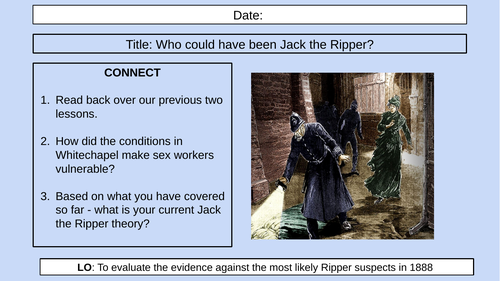 KS3 History - Entire SOW Industrial Revolution and Jack the Ripper ...