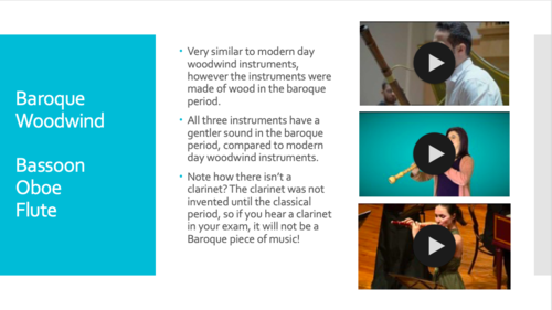 Baroque Solo Concerto - GCSE OCR Concerto Through Time | Teaching Resources