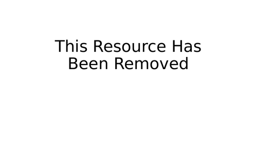 This Resource Has Been Removed | Teaching Resources